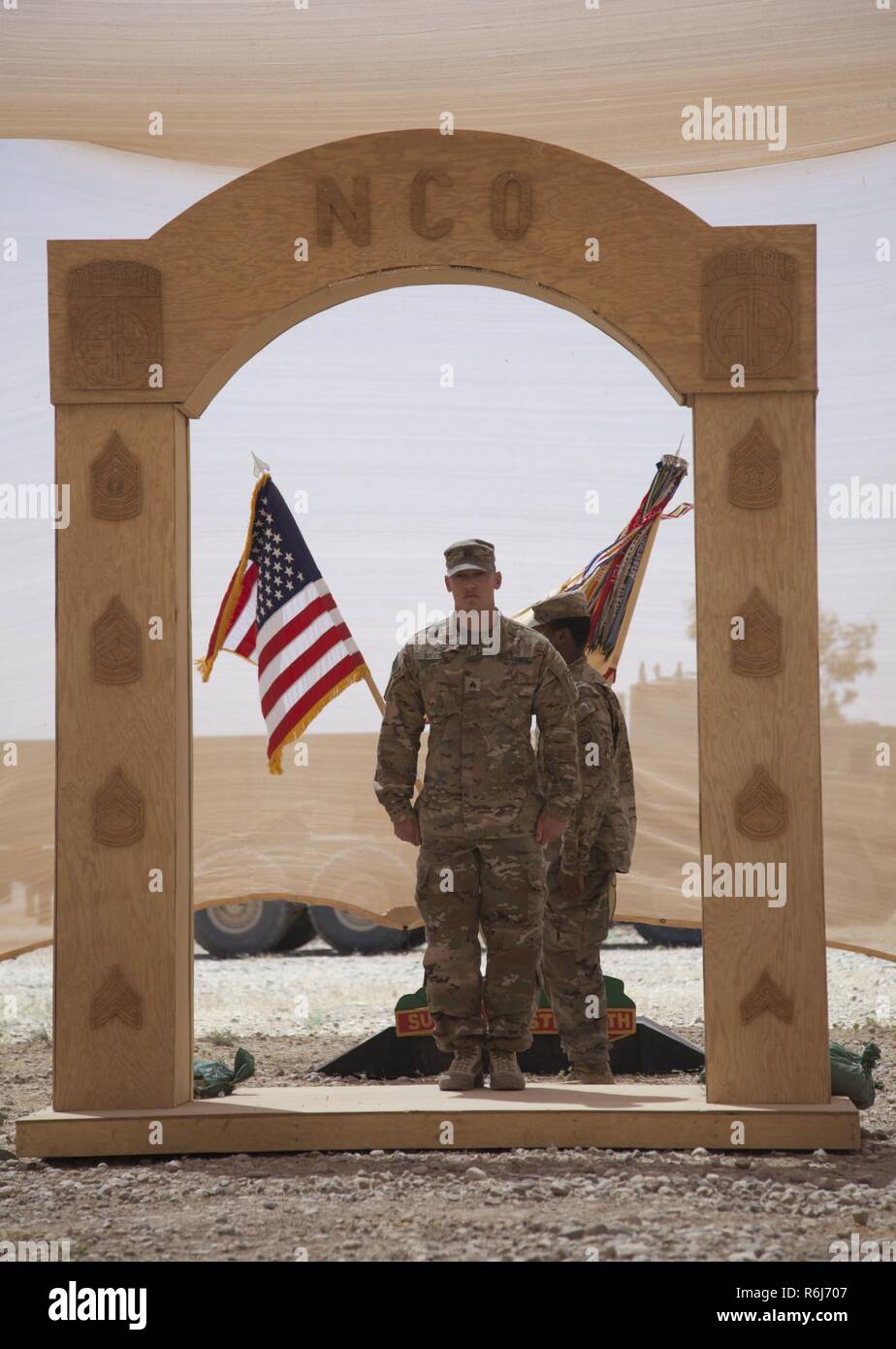 A U.S. Army Paratrooper deployed in support of Combined Joint Task ...
