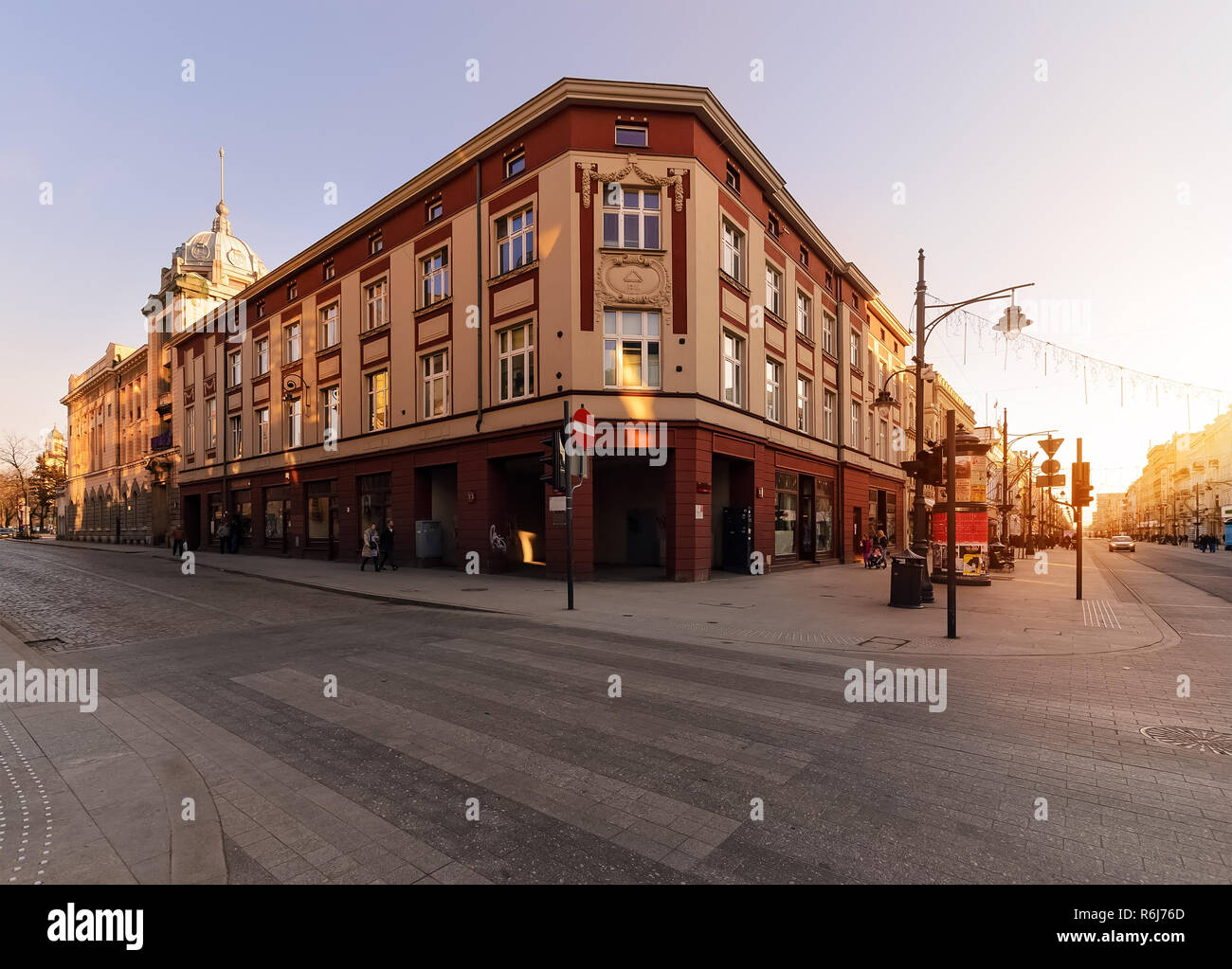 Downtown piotrkowska street hi-res stock photography and images - Alamy