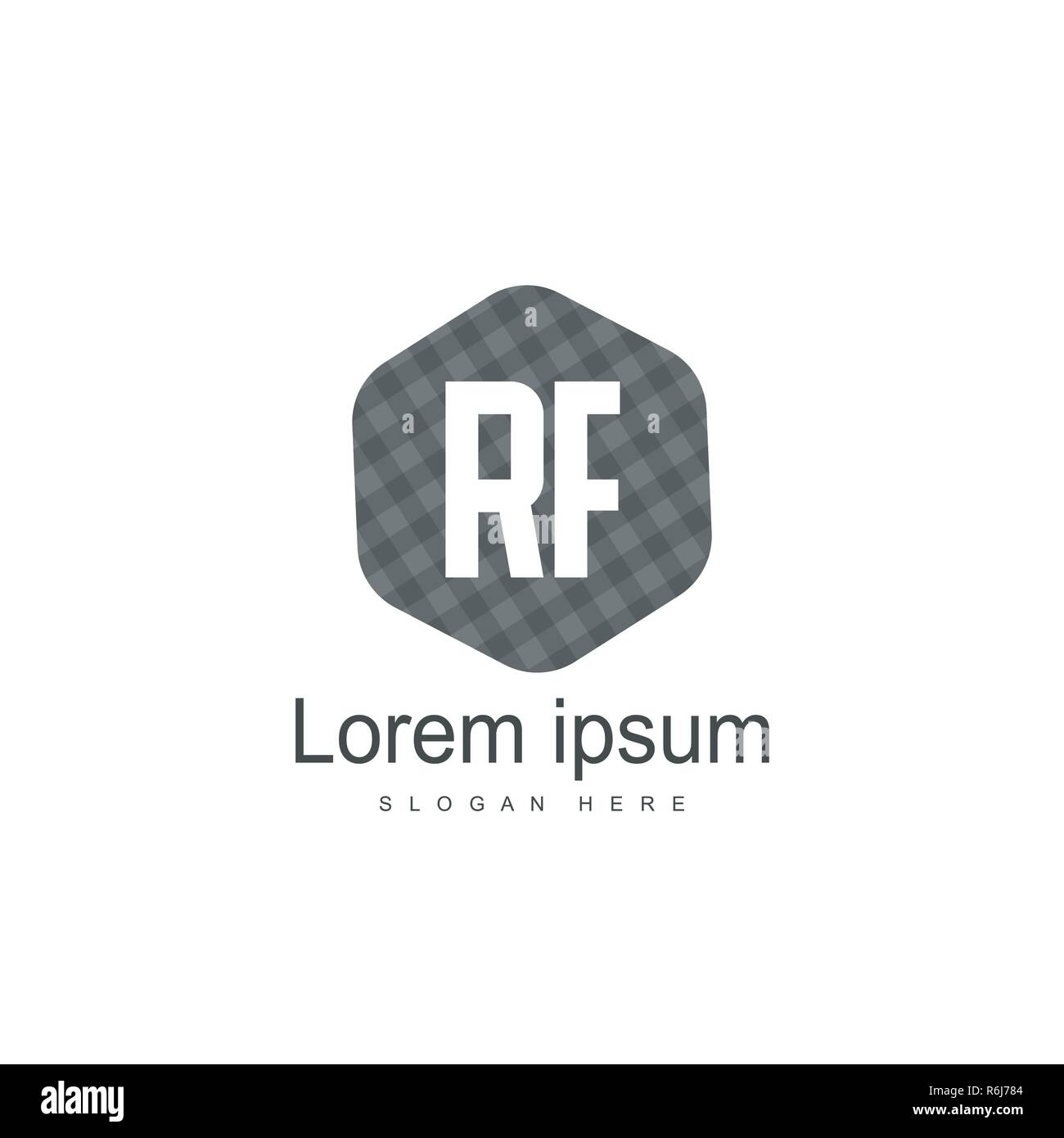 RF Logo template design. Initial letter logo template design Stock ...