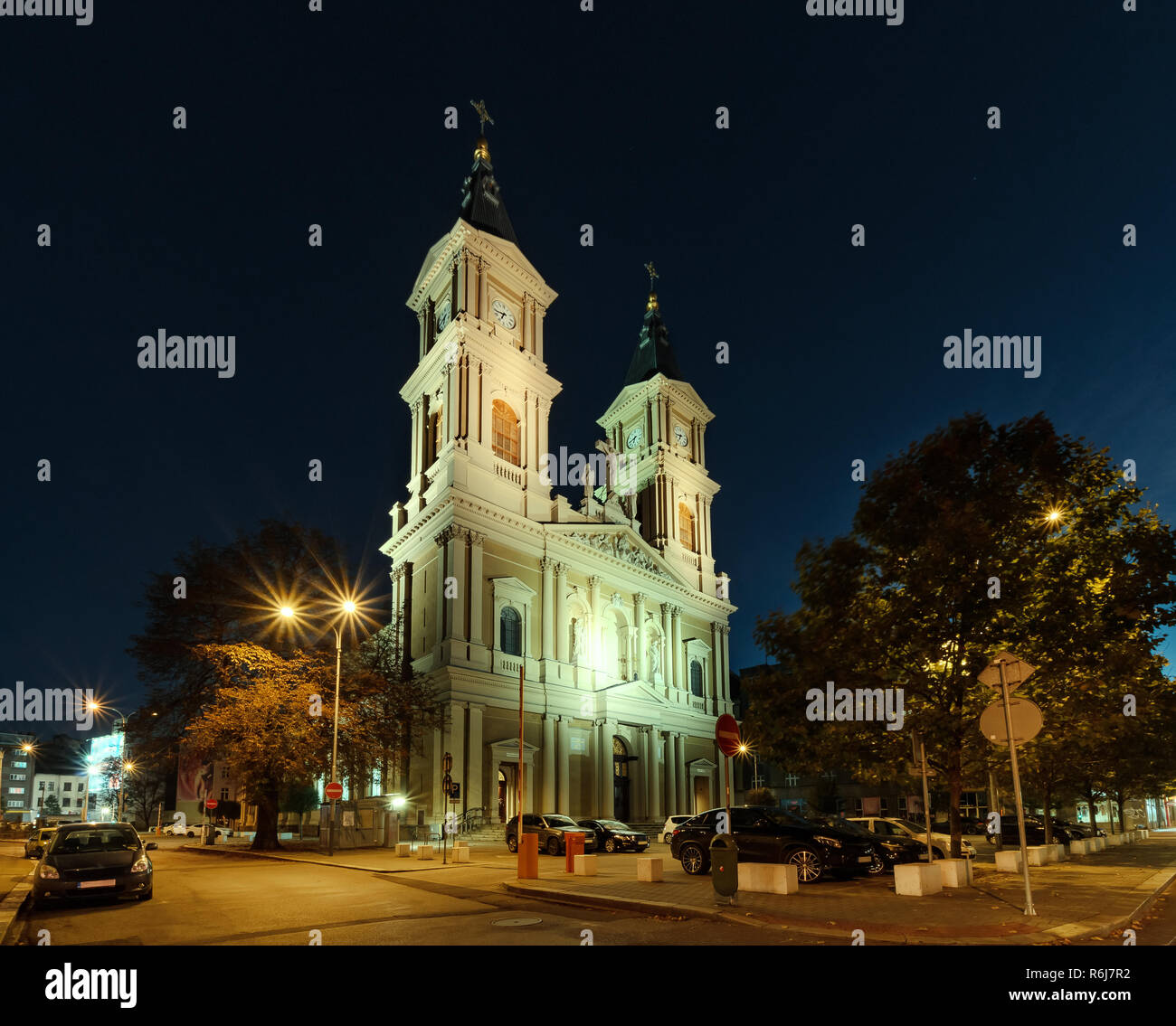 The church in the center of Ostrava, Czech republic Stock Photo - Alamy