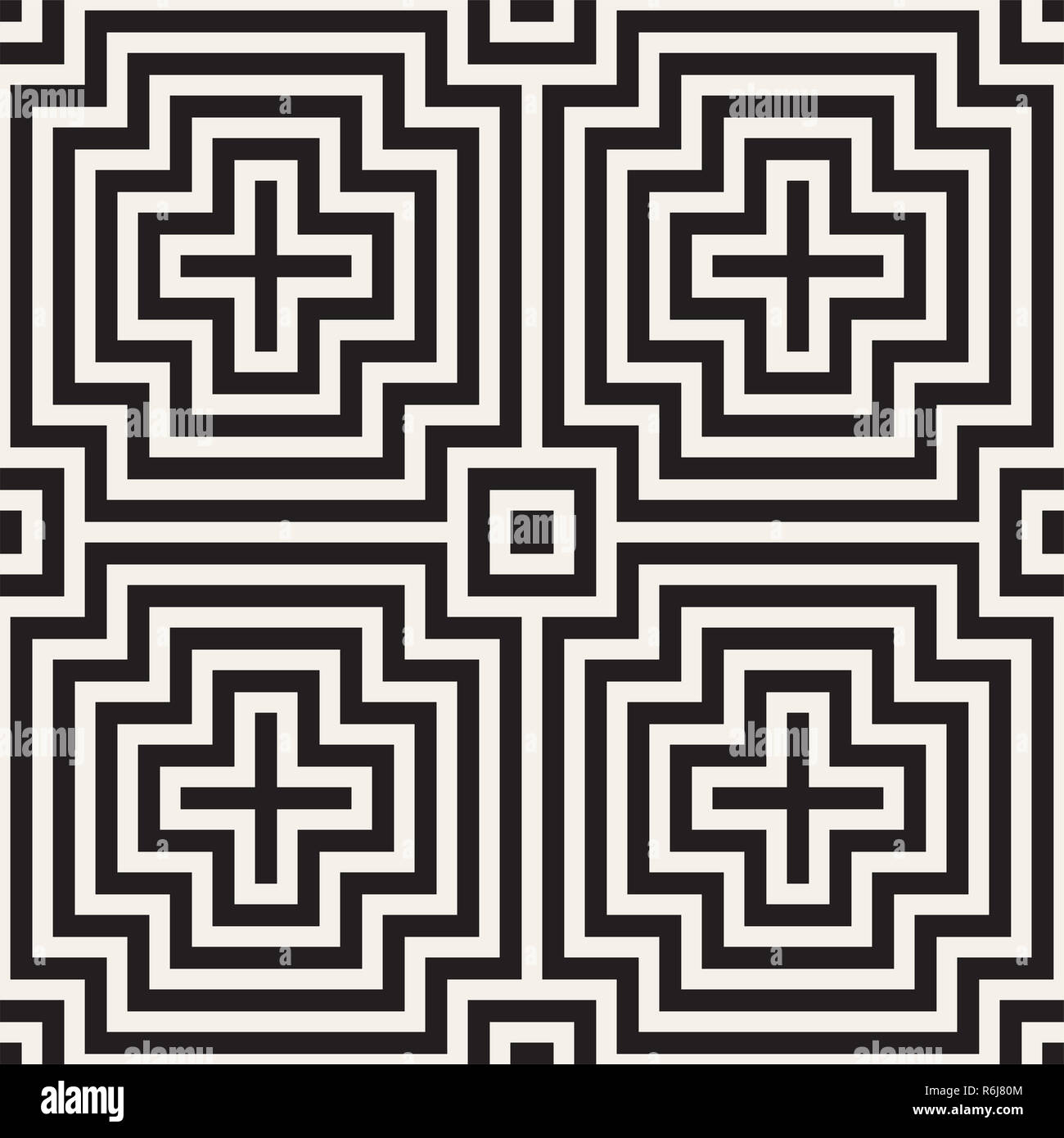 Vector seamless stripes pattern. Modern stylish texture with monochrome ...