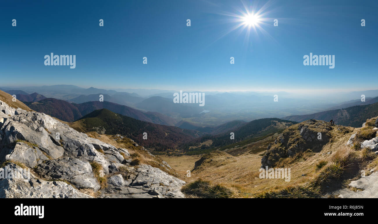 The hillside in Vratna valley at the national park Mala Fatra, Slovakia ...