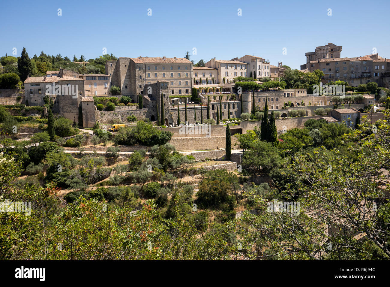 Medieval hilltop town of Gordes. Provence. France Stock Photo - Alamy