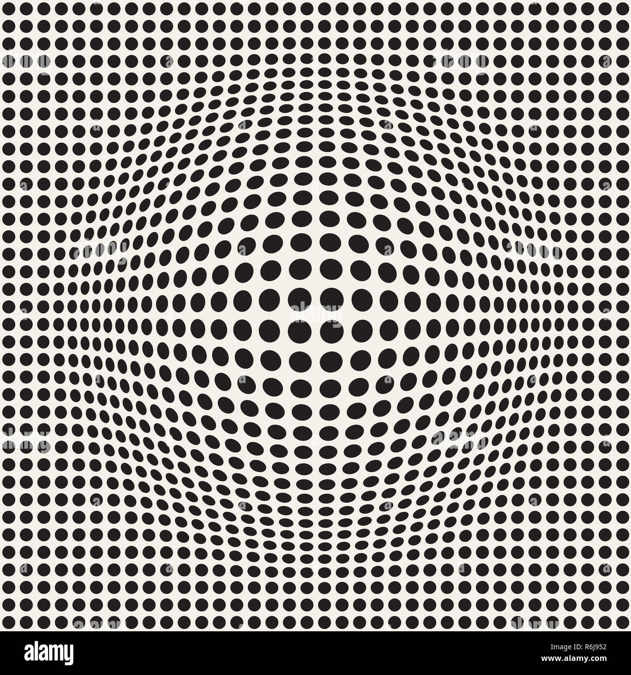 Halftone bloat effect optical illusion. Abstract geometric background ...