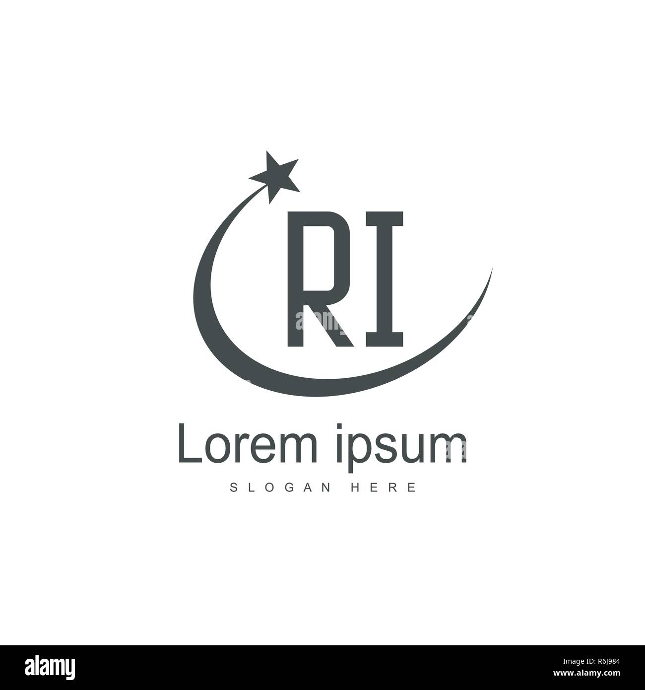 Ri logo design hi-res stock photography and images - Alamy