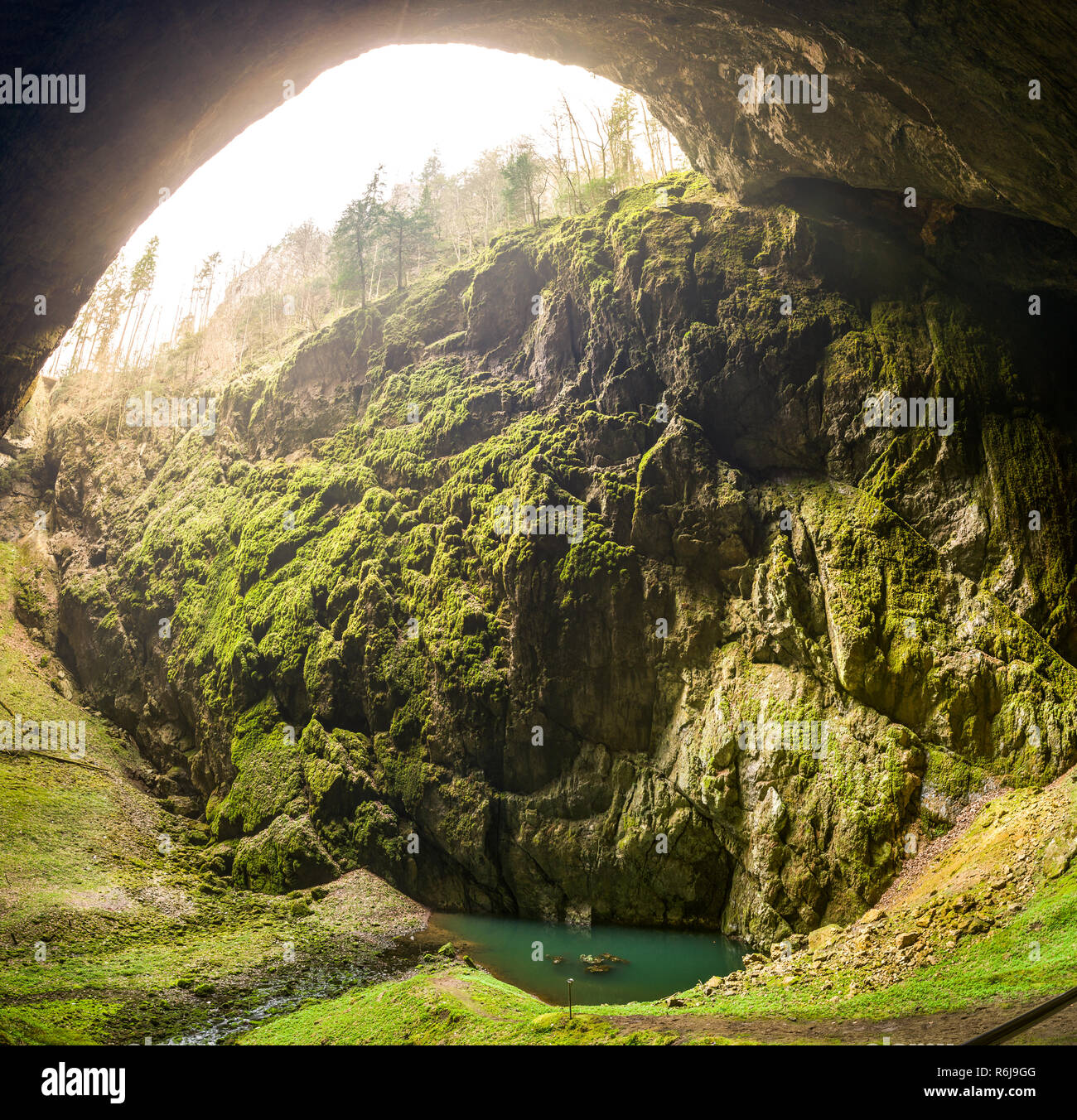 The Macocha Abyss, also known as the Macocha Gorge, is a sinkhole in ...