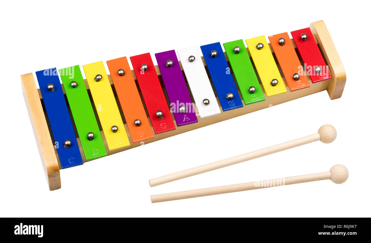 Xylophone isolated Cut Out Stock Images & Pictures - Alamy