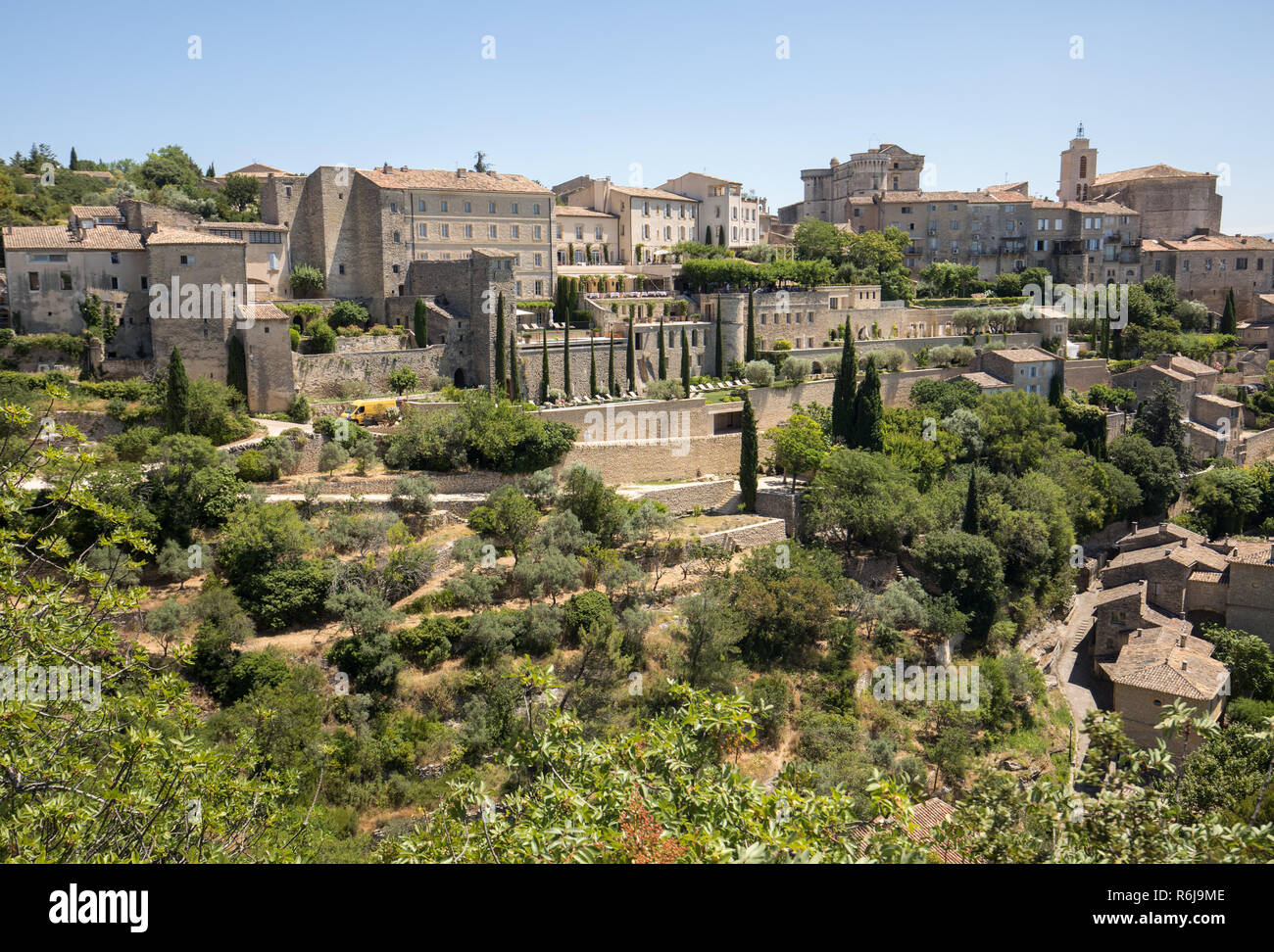 Medieval hilltop town of Gordes. Provence. France Stock Photo - Alamy