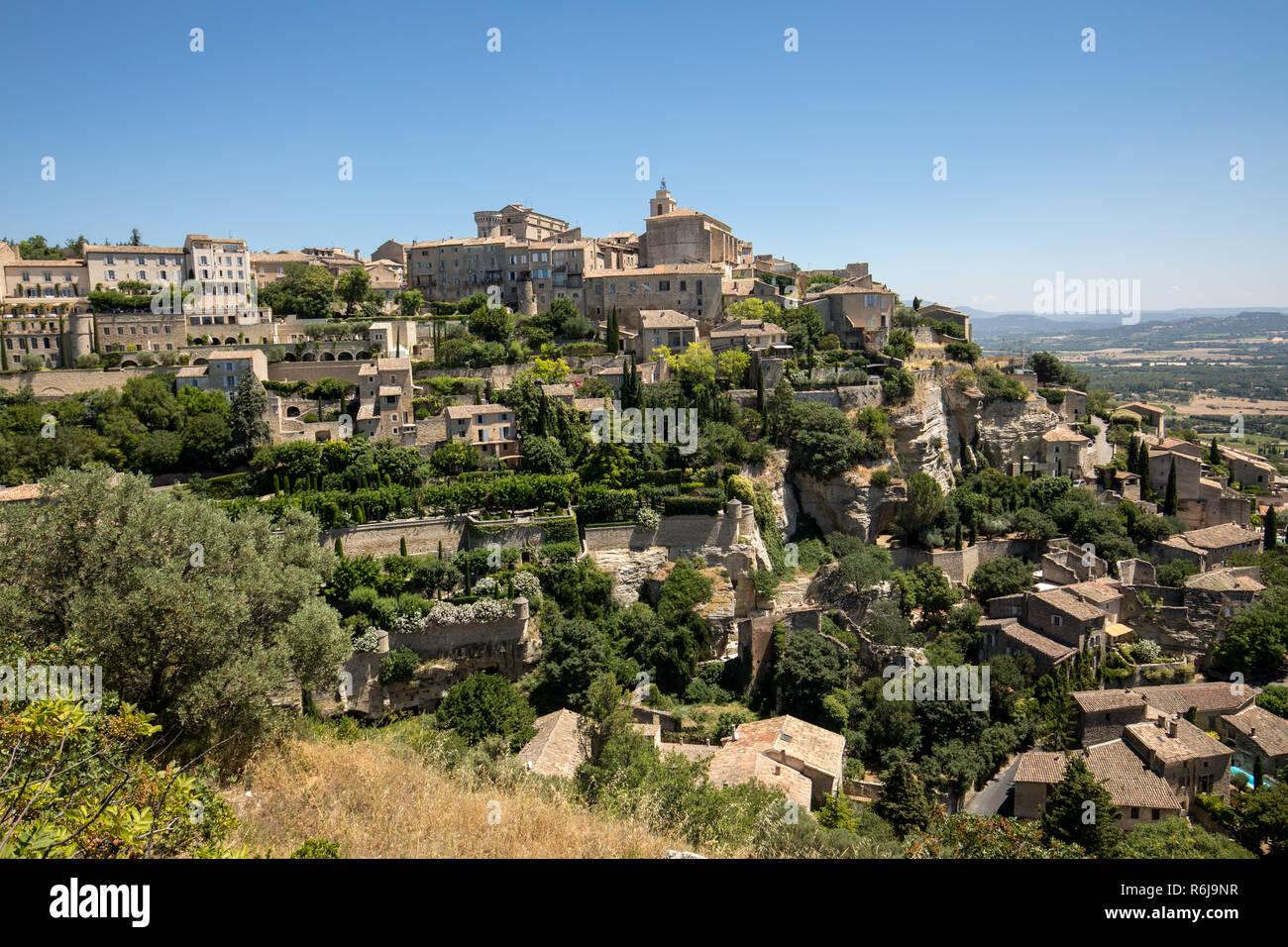 Medieval hilltop town of Gordes. Provence. France Stock Photo - Alamy