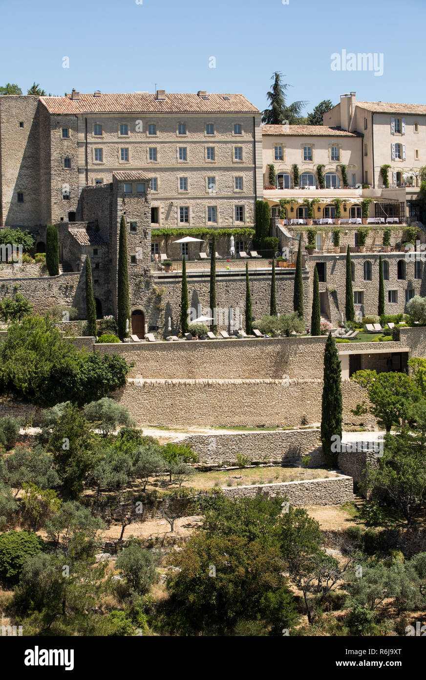 Medieval hilltop town of Gordes. Provence. France Stock Photo - Alamy