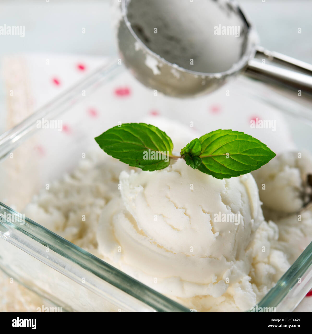 Milk ice cream Stock Photo - Alamy
