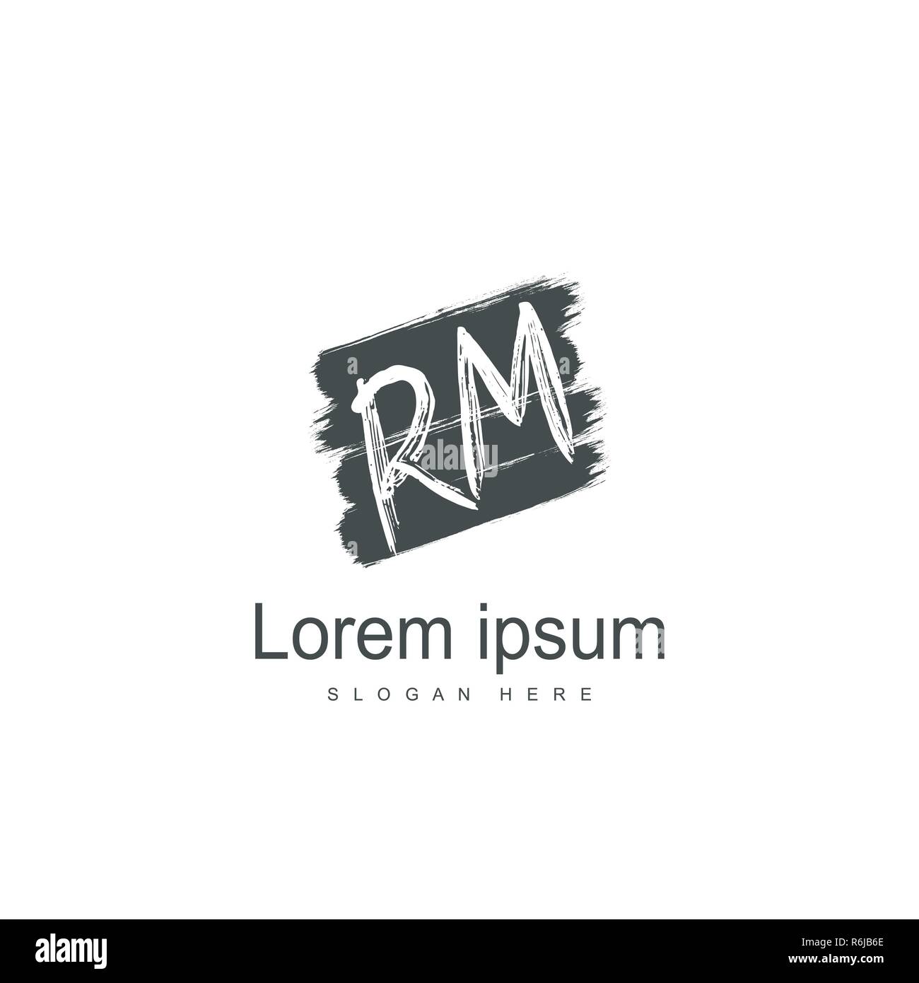 RM Logo template design. Initial letter logo template design Stock ...