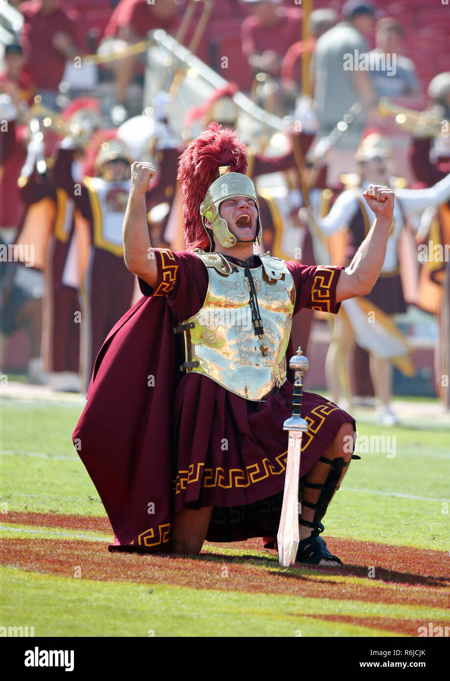 October 27, 2018 USC Tommy Trojan in action during the football game ...