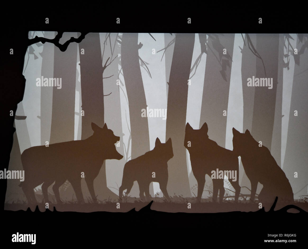 04 December 2018, Brandenburg, Groß Schönebeck: An interactive video ...