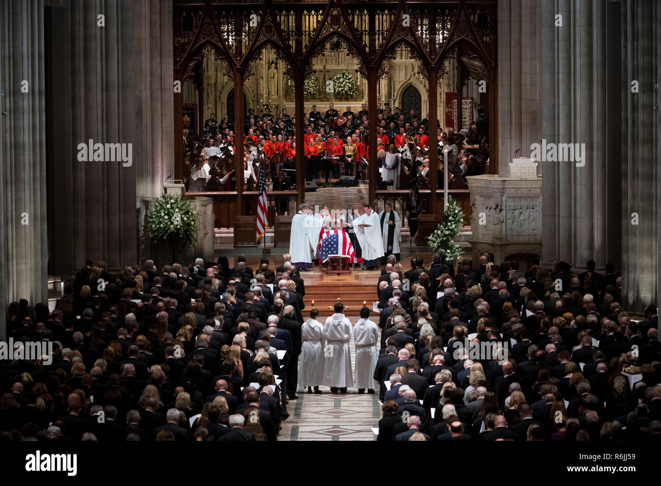 Former president George Herbert Walker Bush memorial ceremony at the ...