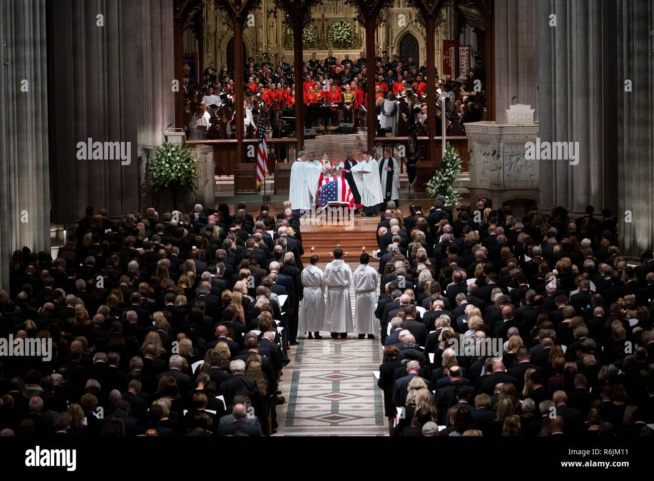 Former president George Herbert Walker Bush memorial ceremony at the ...