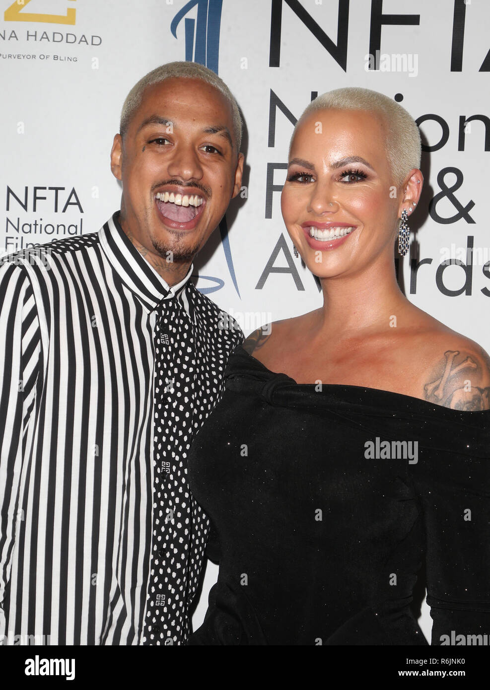 Los Angeles, Ca, USA. 5th Dec, 2018. Alexander Edwards, Amber Rose, at ...