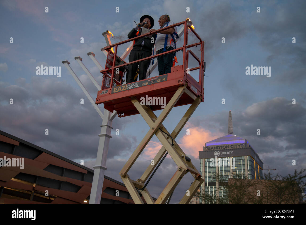 Johannesburg, South Africa, 5 December, 2018. (L to R) Rabbi Art ...