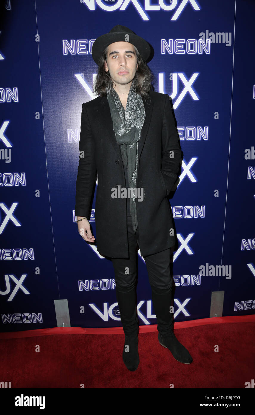 HOLLYWOOD, CA - DECEMBER 5: Nick Simmons, at the LA Premiere Of Neon's ...