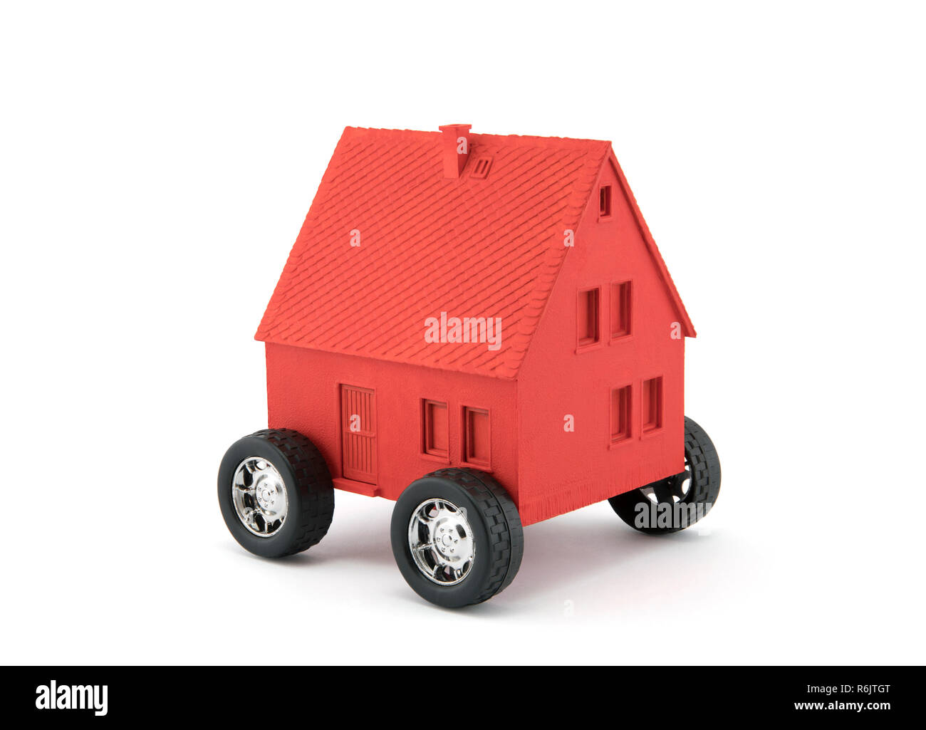 Trailer home on wheels Cut Out Stock Images & Pictures - Alamy