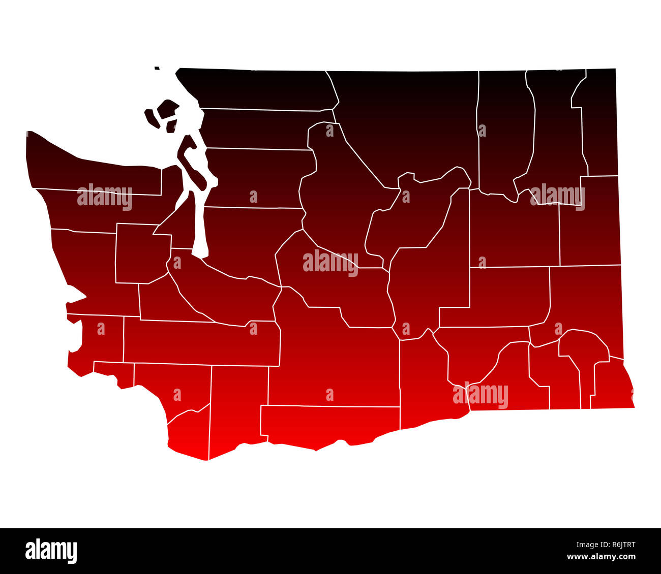 Counties of washington Cut Out Stock Images & Pictures - Alamy