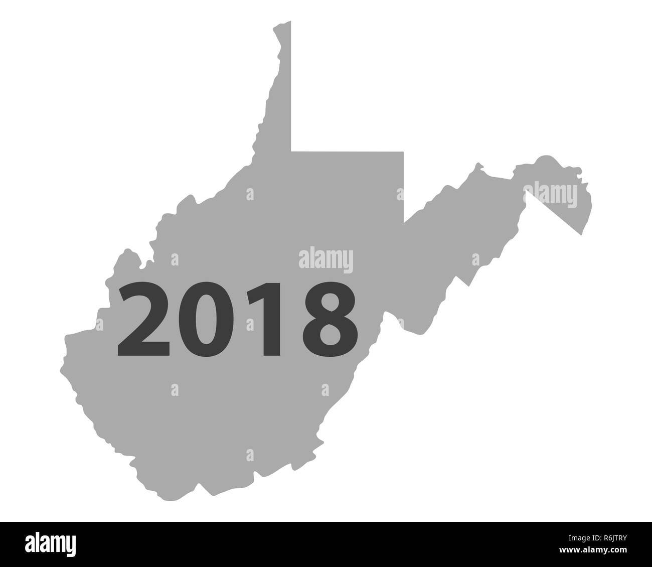 West virginia map Black and White Stock Photos & Images - Alamy