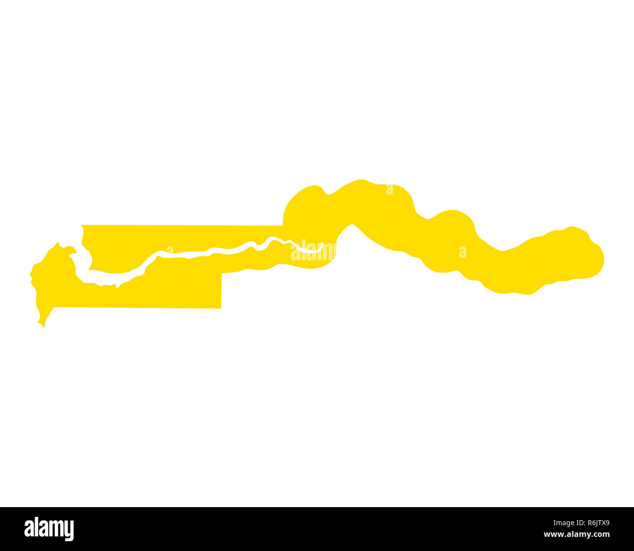map of gambia Stock Photo - Alamy