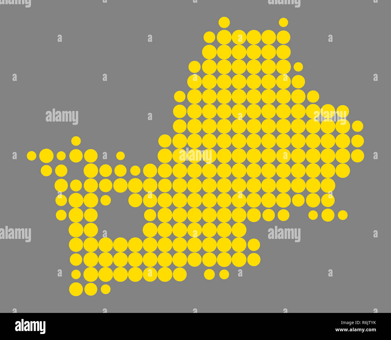 map of lake chiemsee Stock Photo - Alamy