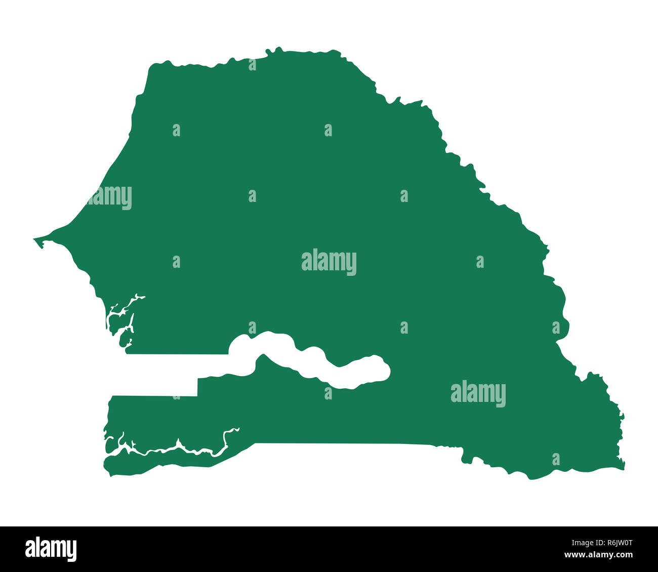 map of senegal Stock Photo - Alamy