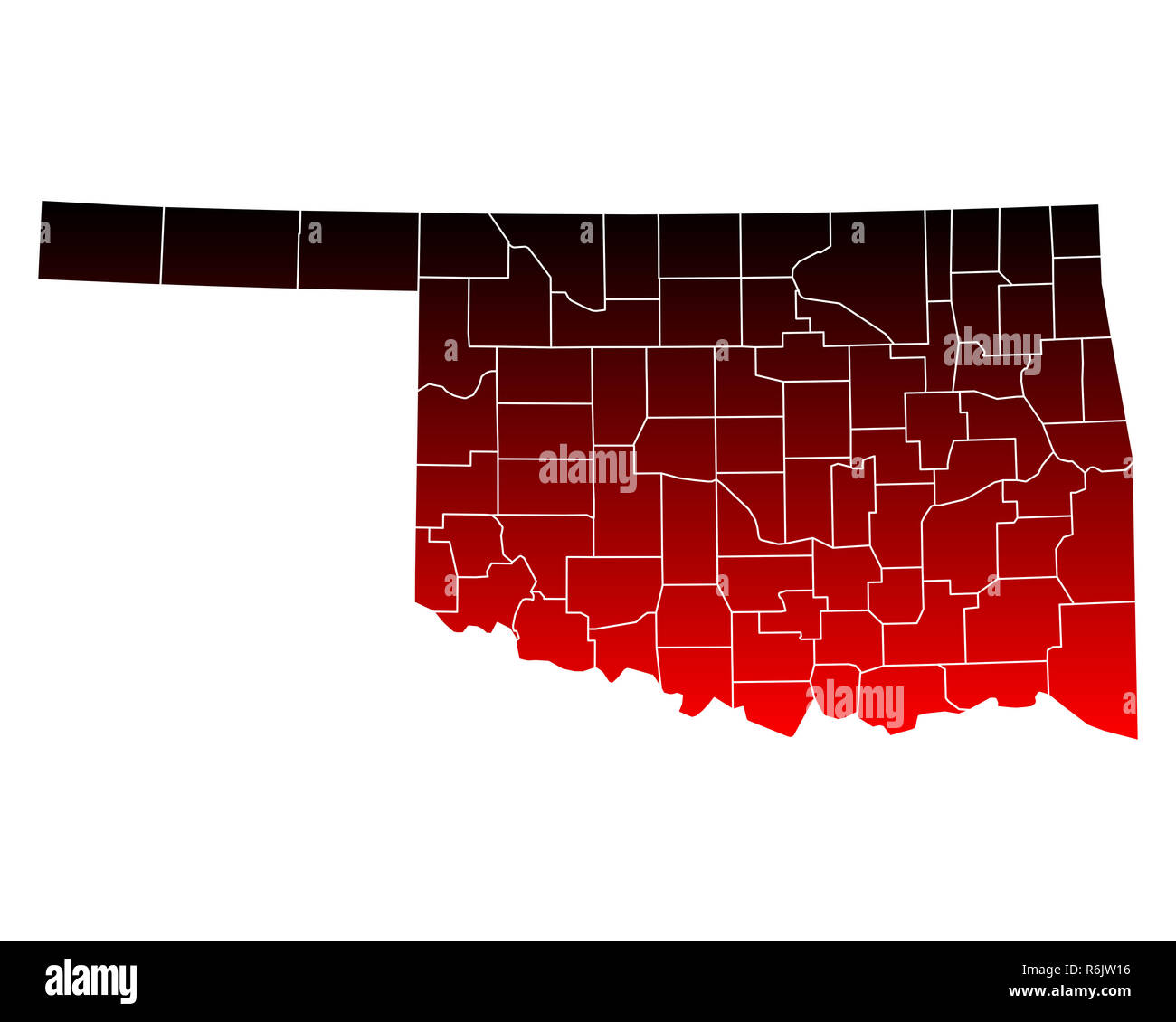 map of oklahoma Stock Photo - Alamy