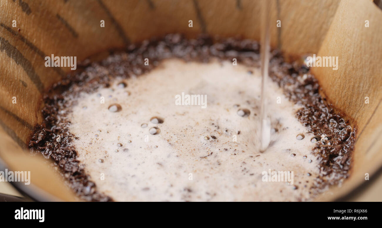 Making drip coffee Stock Photo - Alamy