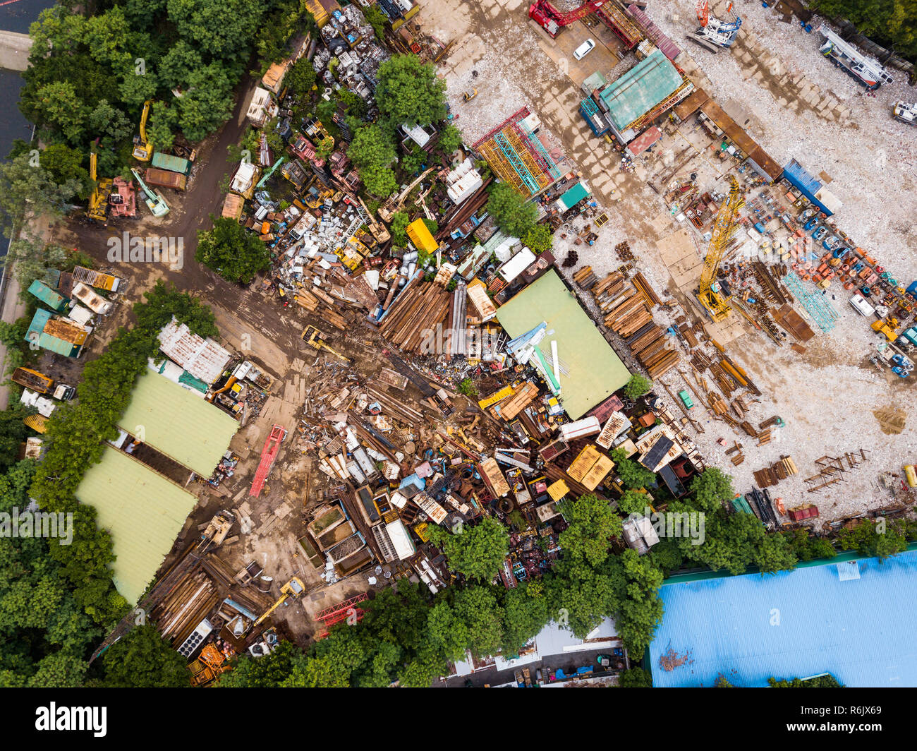 Top view of waste garbage Stock Photo - Alamy
