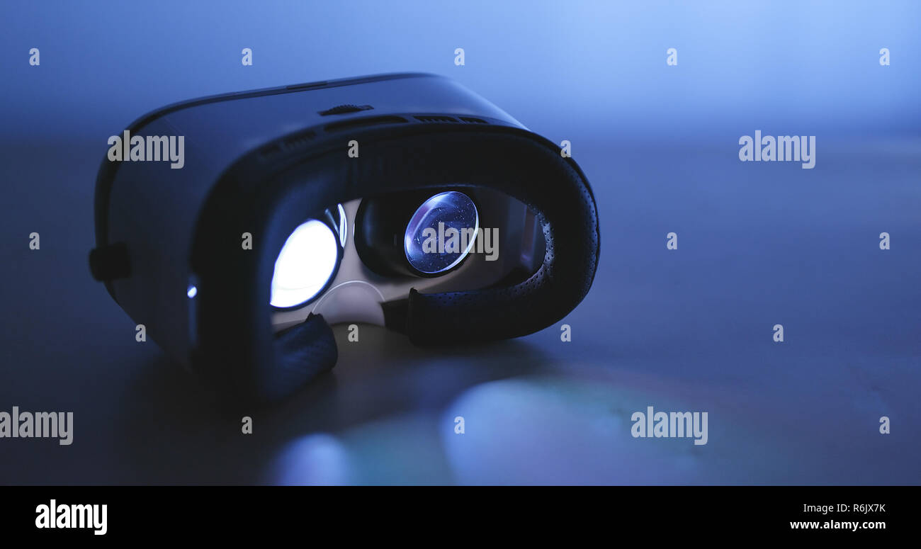 Playing movie inside virtual reality hi-res stock photography and ...