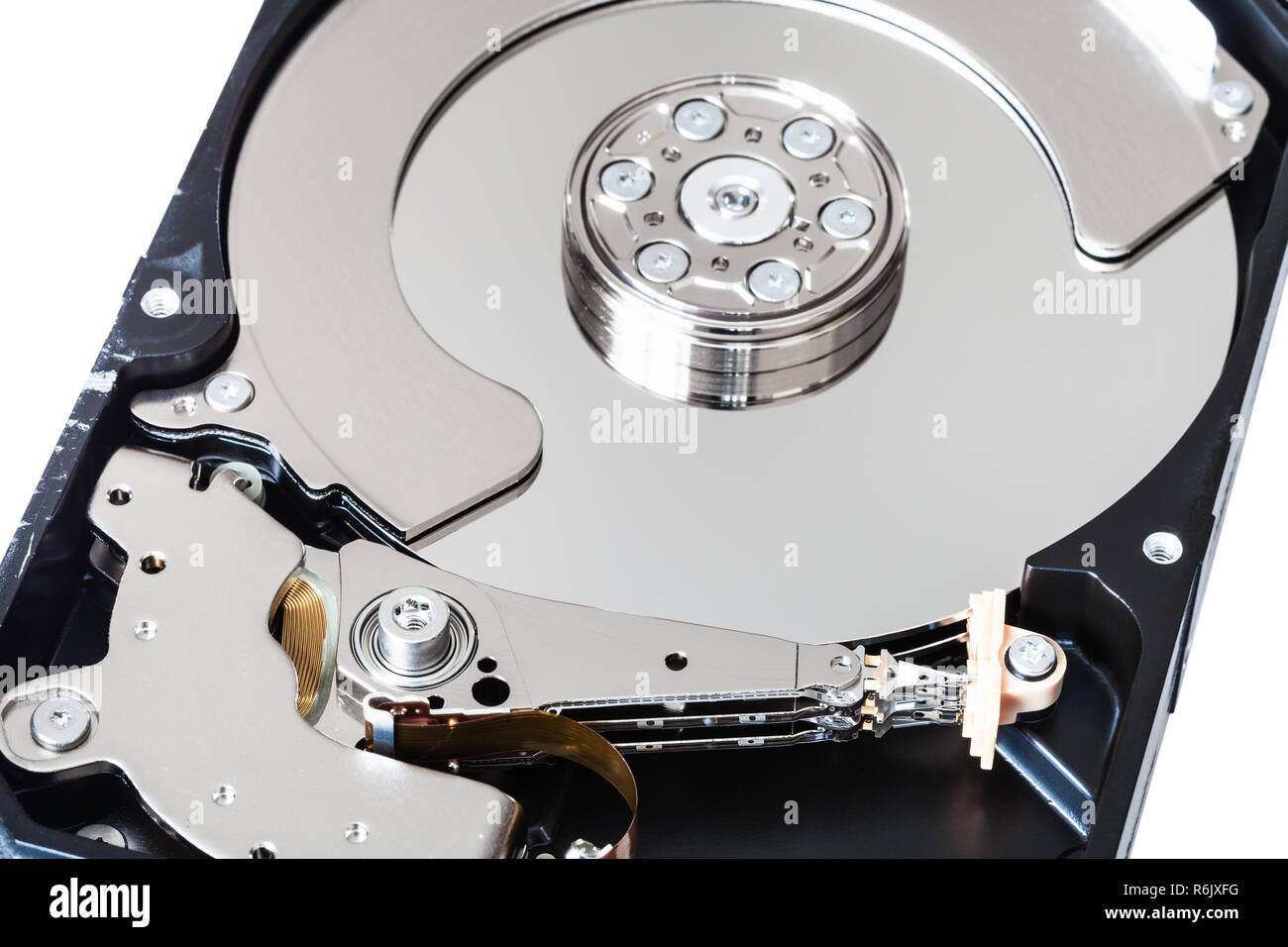 disassembled internal hard disk drive box close up Stock Photo - Alamy