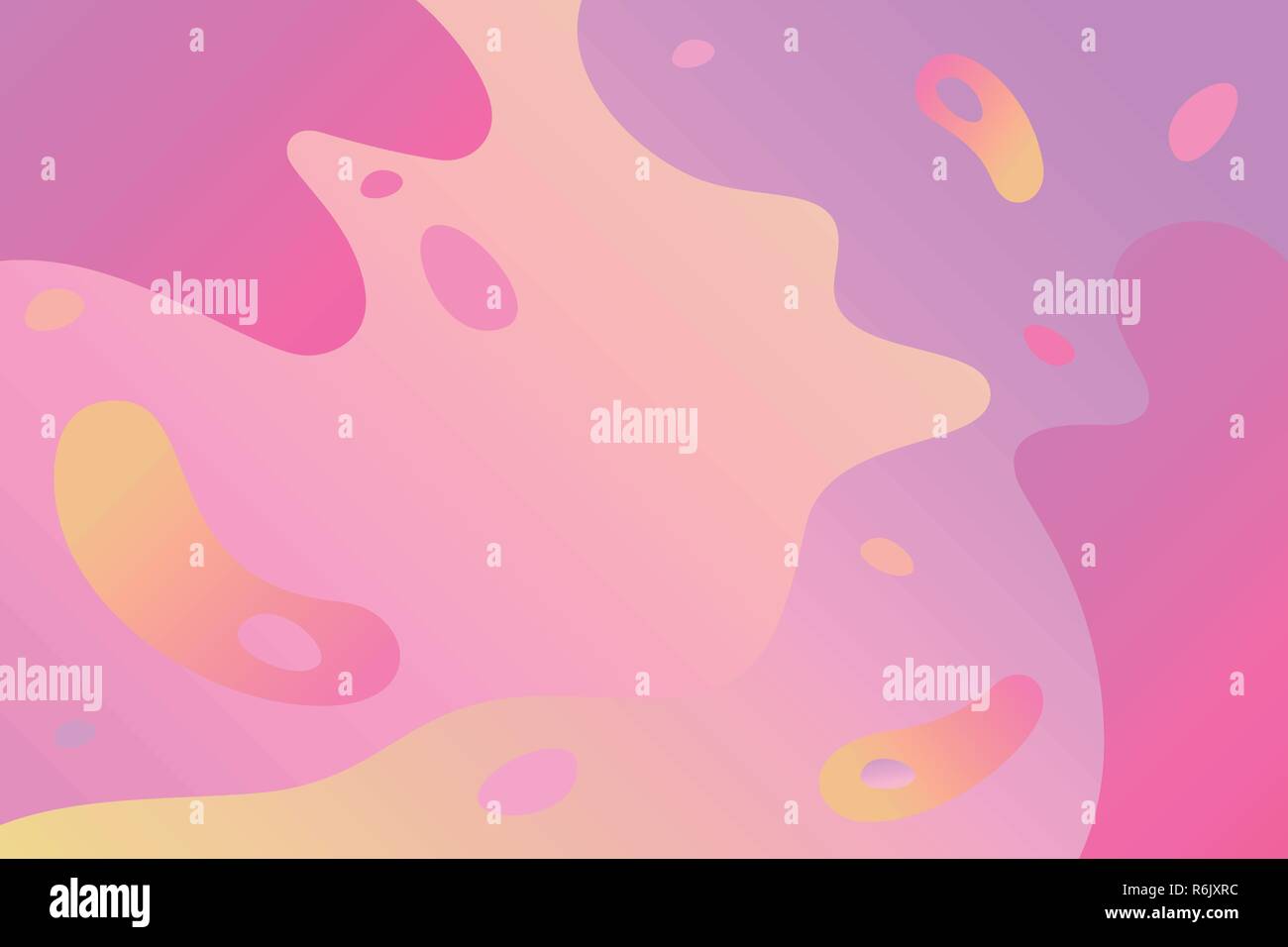 Fluid gradient background Vector template in cartoon style Composition ...