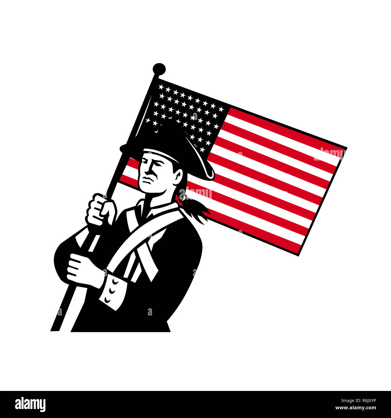 American patriot minuteman flag hi-res stock photography and images - Alamy