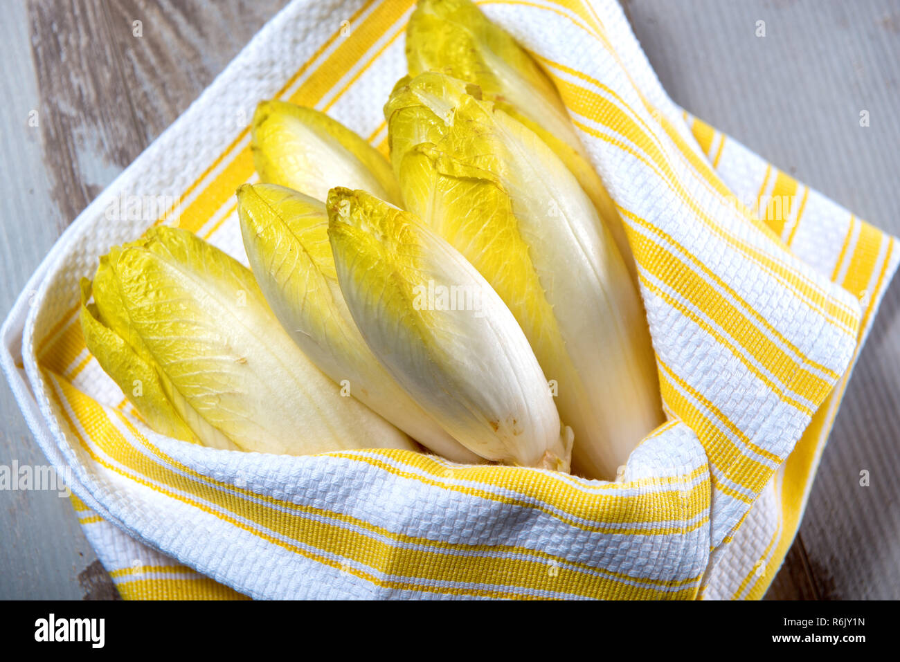 raw organic belgian or french endive Stock Photo - Alamy