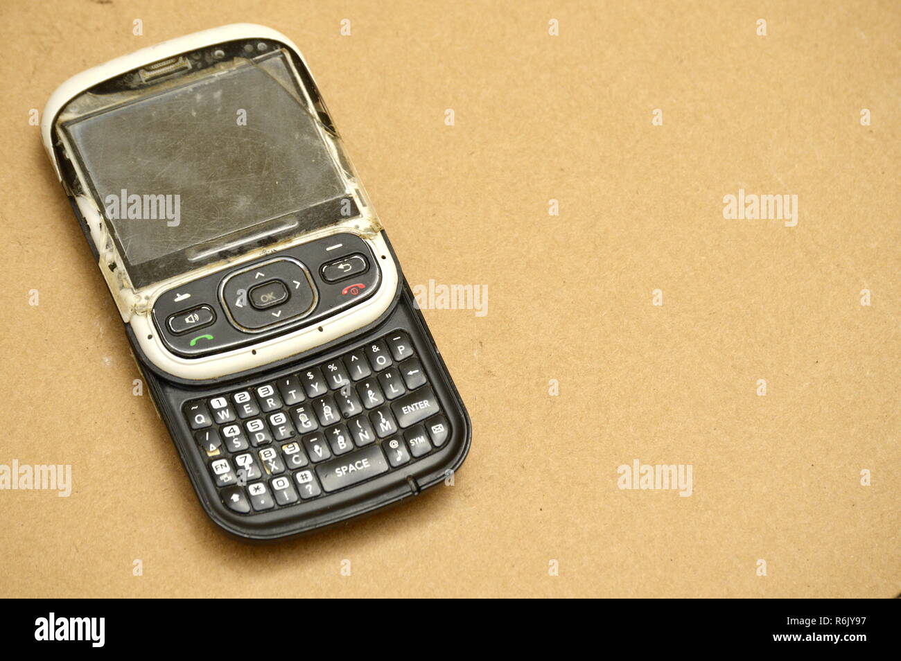 Vintage mobile cell phone, old communication devices Stock Photo - Alamy