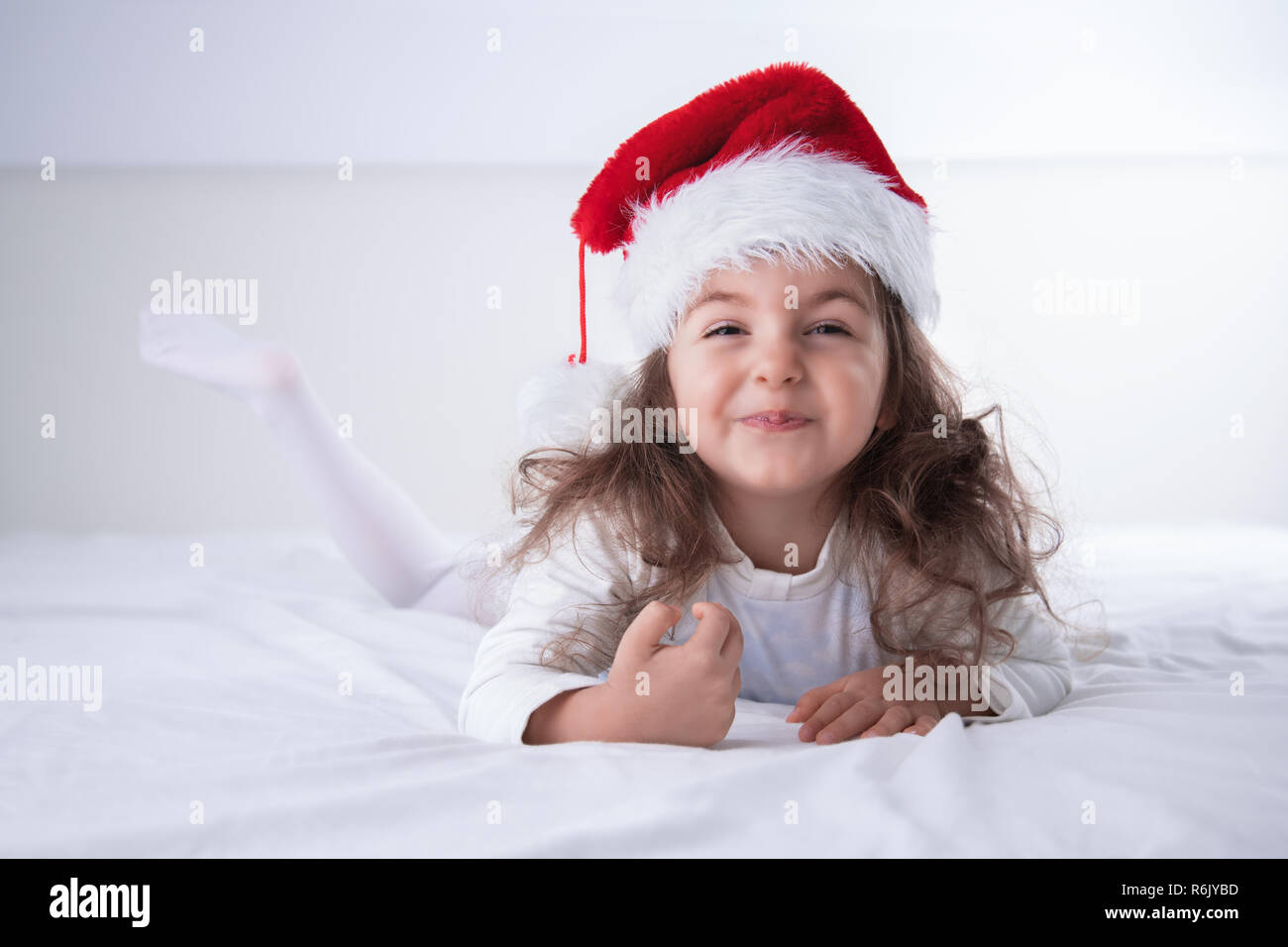 Girl baby santa hi-res stock photography and images - Alamy