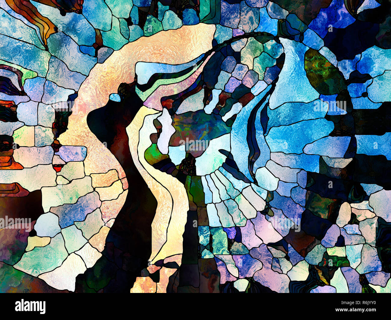 Fragmented face self hi-res stock photography and images - Alamy