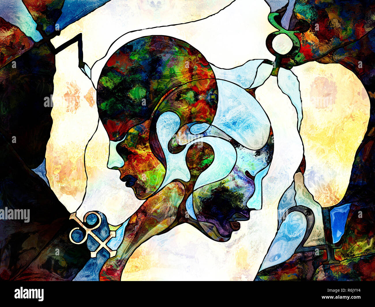 Unfolding of Shape Division Stock Photo - Alamy