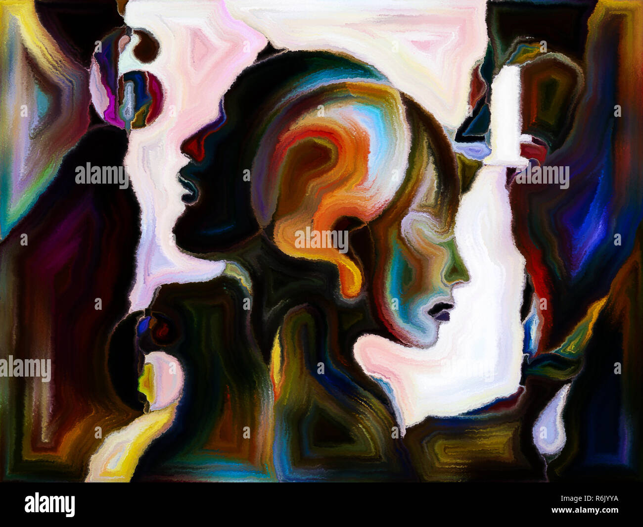 Painted Shape Division Stock Photo - Alamy