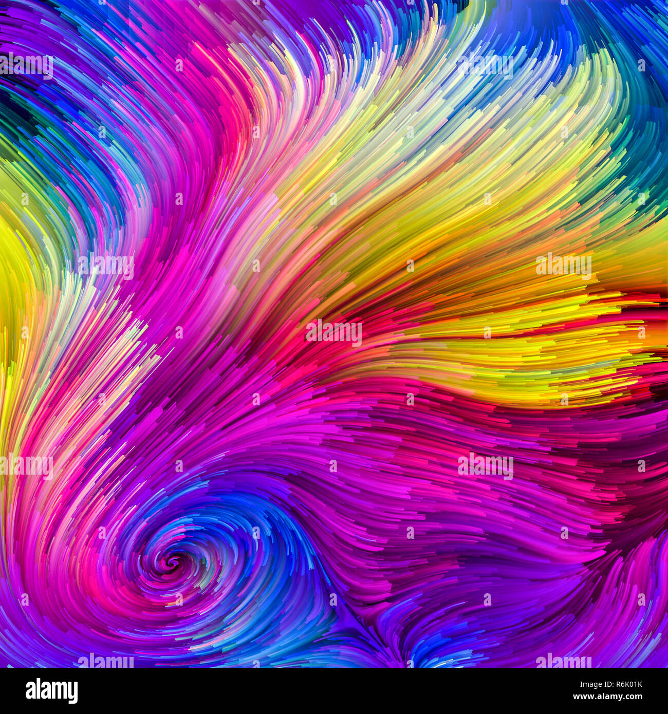 Illusion of Colorful Paint Stock Photo - Alamy