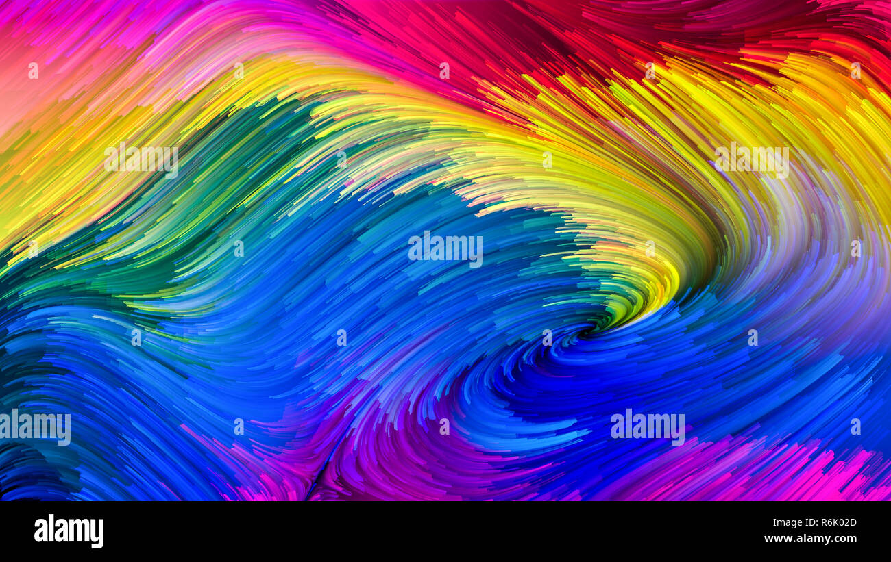 Illusion of Colorful Paint Stock Photo - Alamy