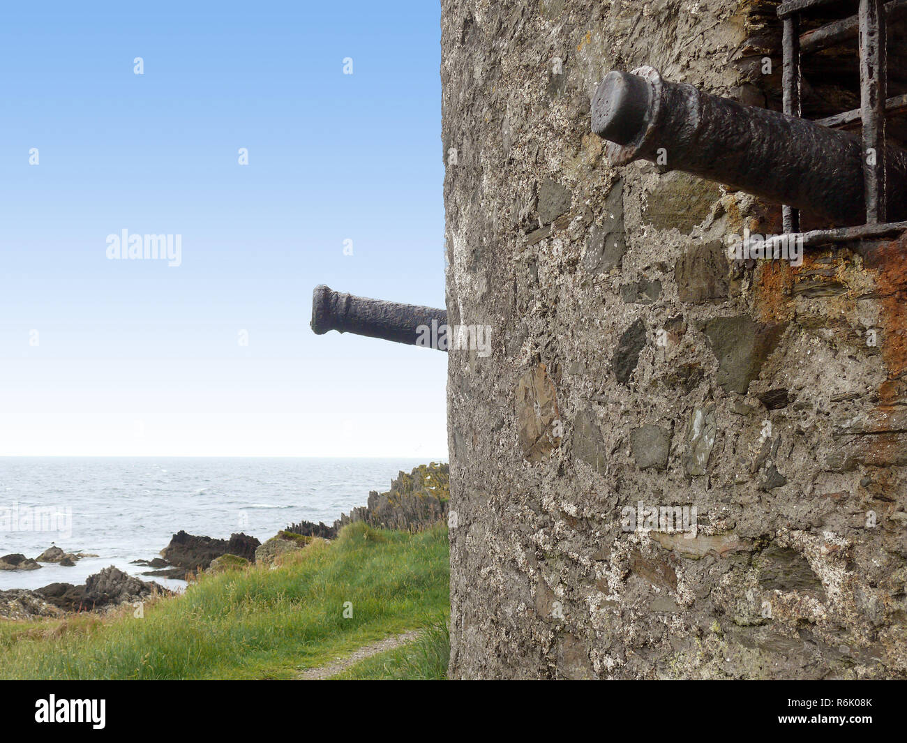 derby fort on the isle of man Stock Photo - Alamy
