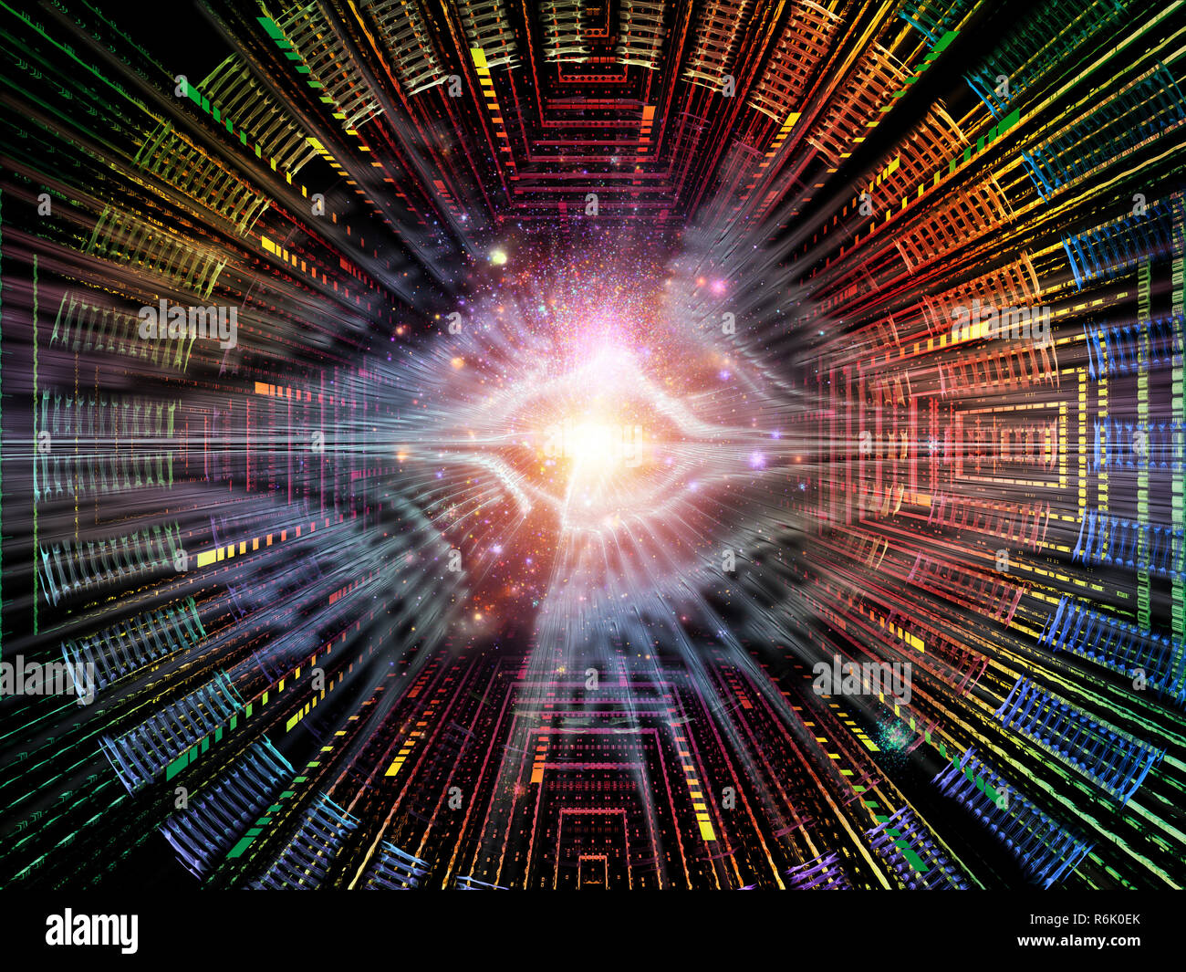 Computing Quantum Space Stock Photo - Alamy