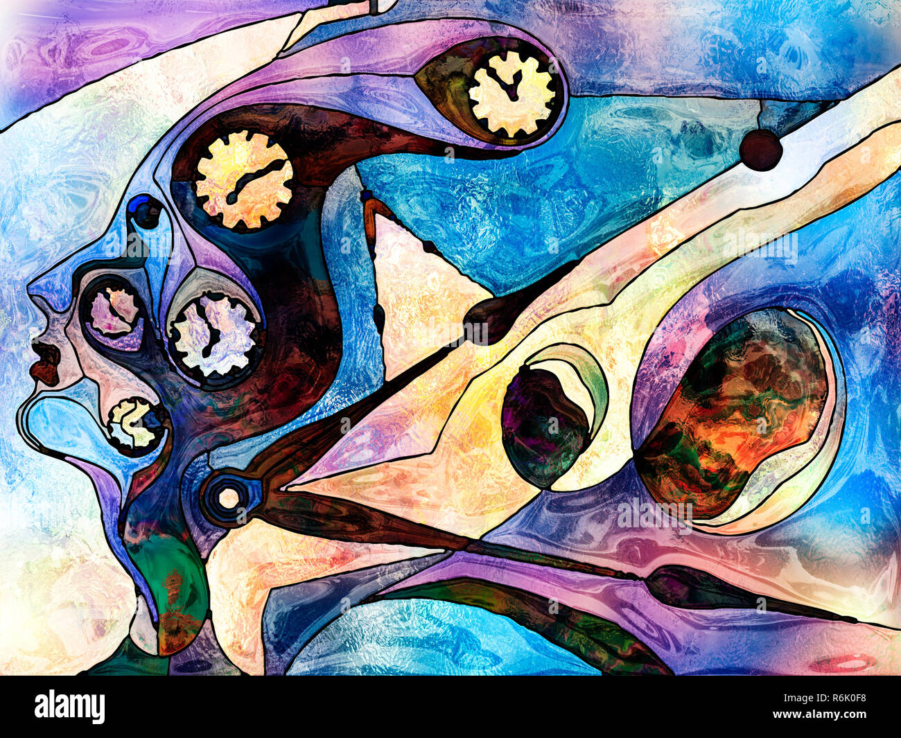 Unfolding of Color Division Stock Photo - Alamy