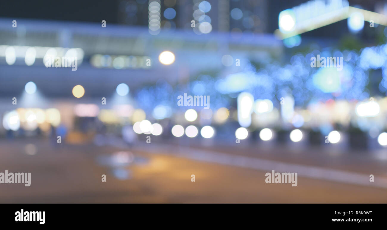 Blur view of cityscape at night Stock Photo - Alamy