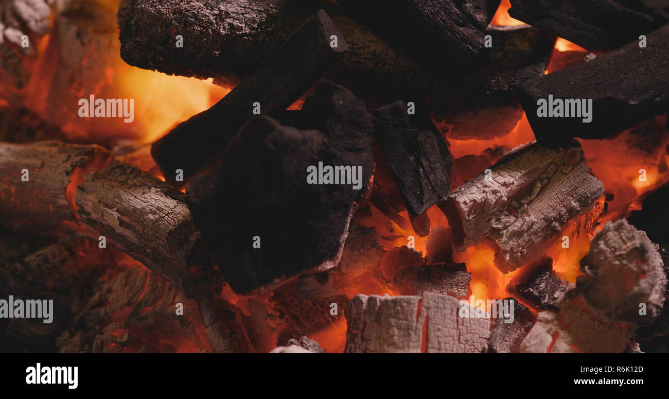 Fire of coal Stock Photo - Alamy