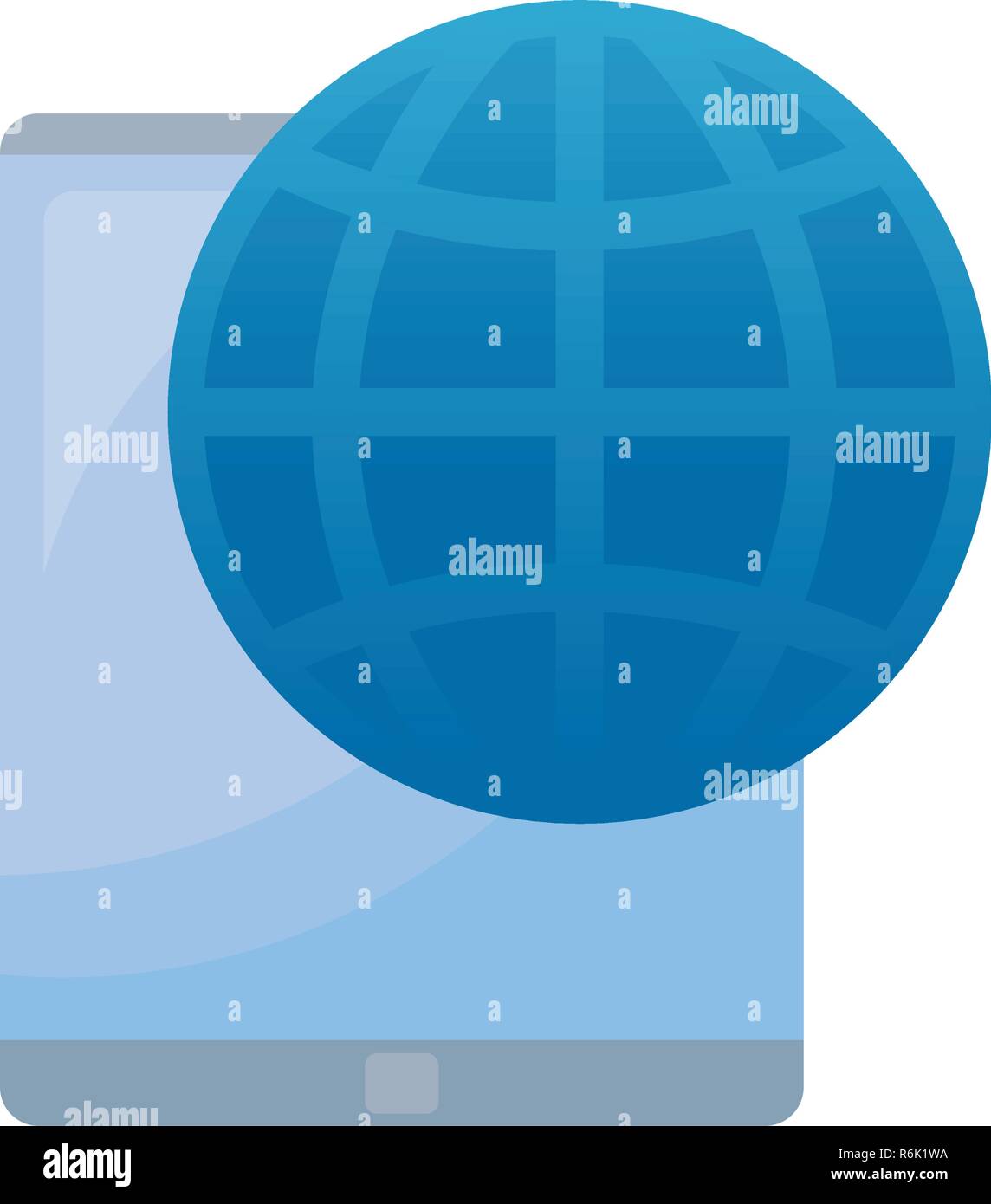 world connection smartphone on white background vector illustration ...